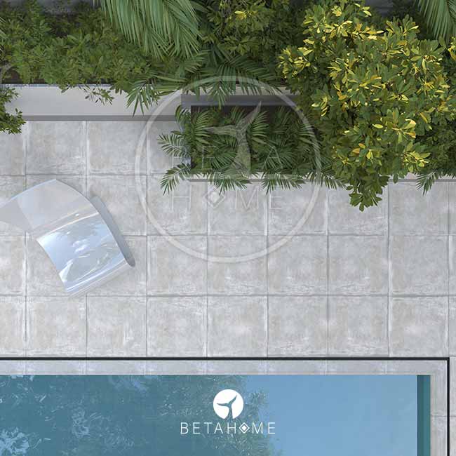 Concrete Effect Tiles | Cubism Grey | Betahome